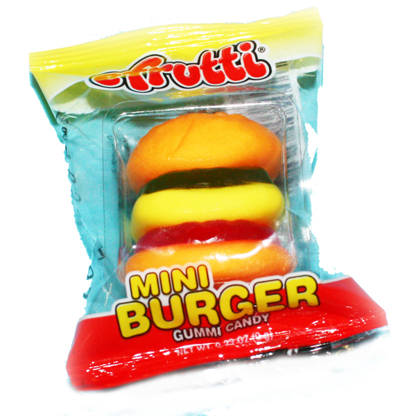 Mini Gummi Cheeseburgers 10 Per Bag - Yummies Candy & Nuts