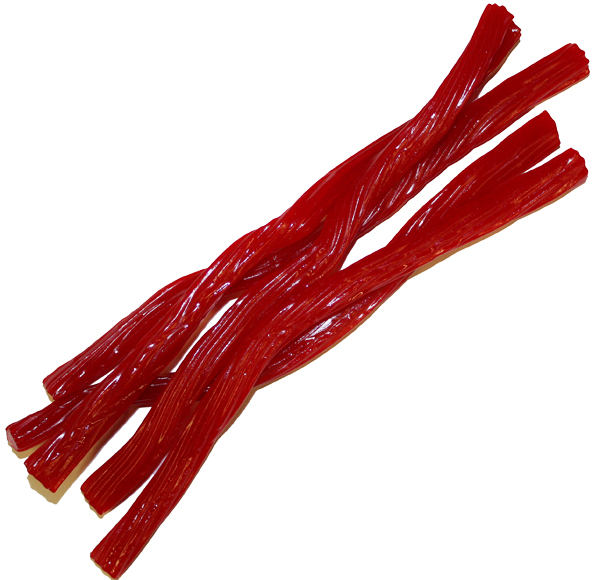 Red Raspberry Flavored Twists - Yummies Candy & Nuts